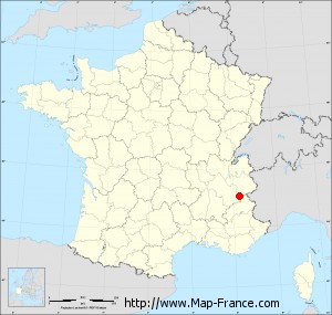 ROAD MAP LA GRAVE : maps of La Grave 05320