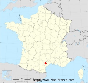ROAD MAP LES AIRES : maps of Les Aires 34600